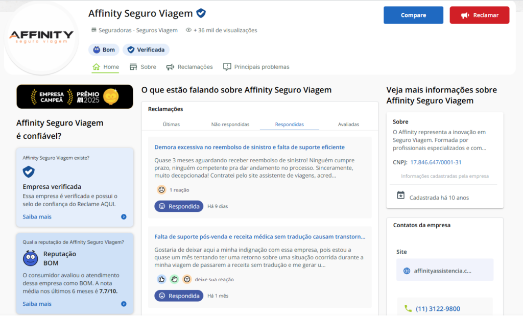 Affinity Seguro Viagem: é bom? é confiável? vale a pena?